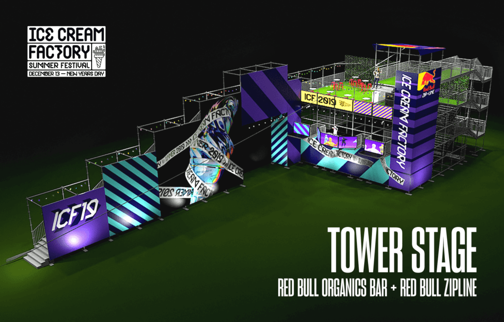 Ice Cream Factory’s 11m-High Zip-line With Red Bull | Saferight Solutions