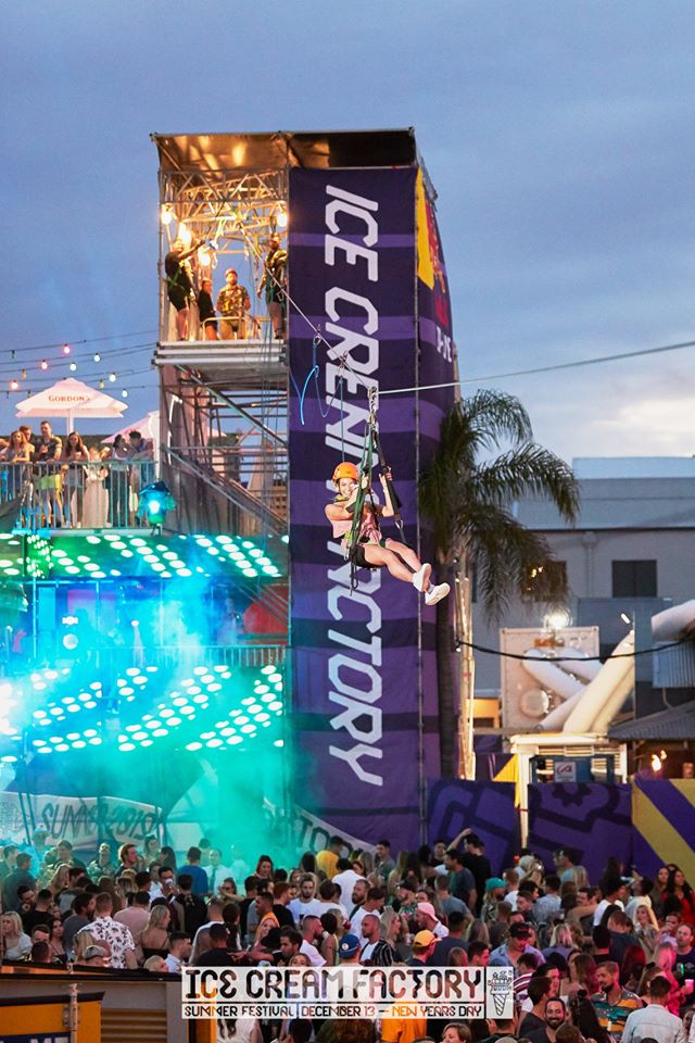 Ice Cream Factory’s 11m-High Zip-line With Red Bull | Saferight Solutions