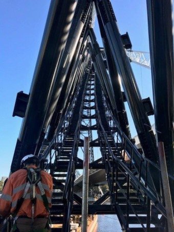 Zip-line Installation at Matagarup Bridge | Access Solutions | Saferight