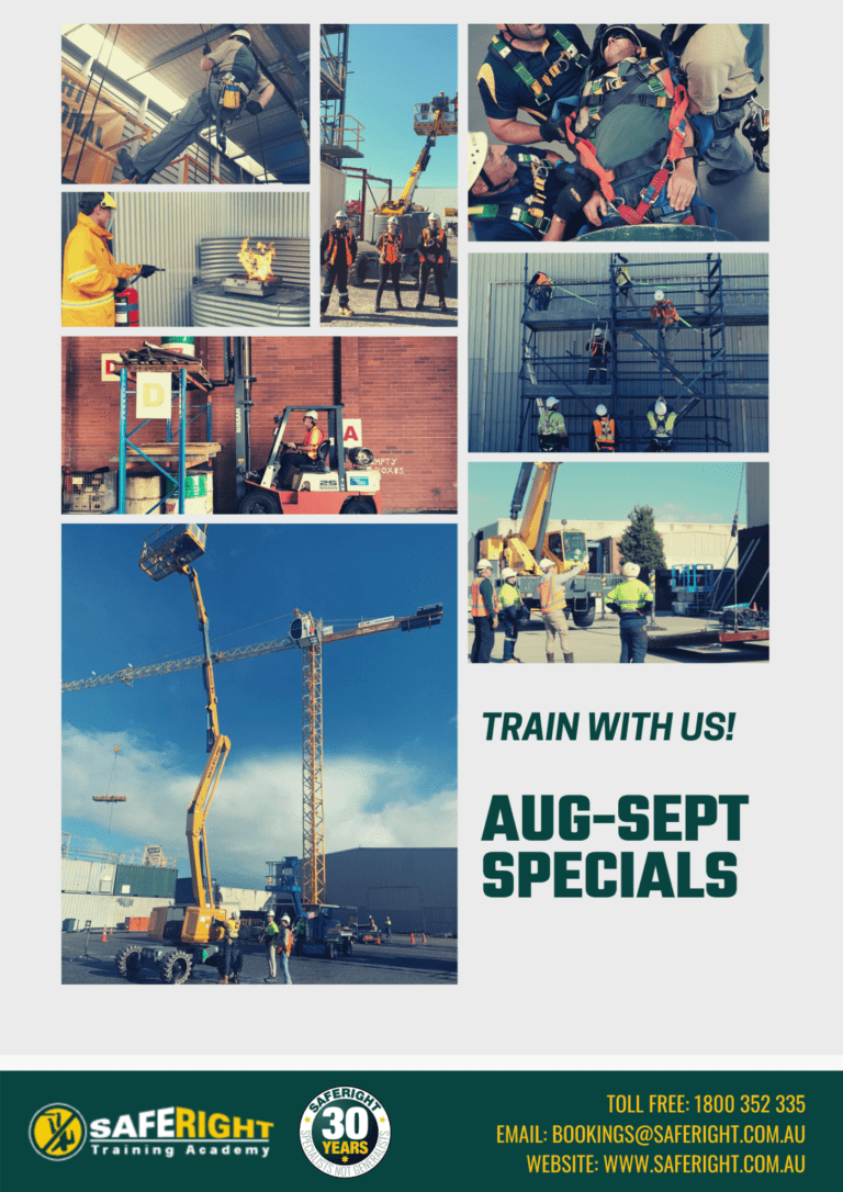Training Promo: Aug - Sept 2020 | Saferight Training Perth