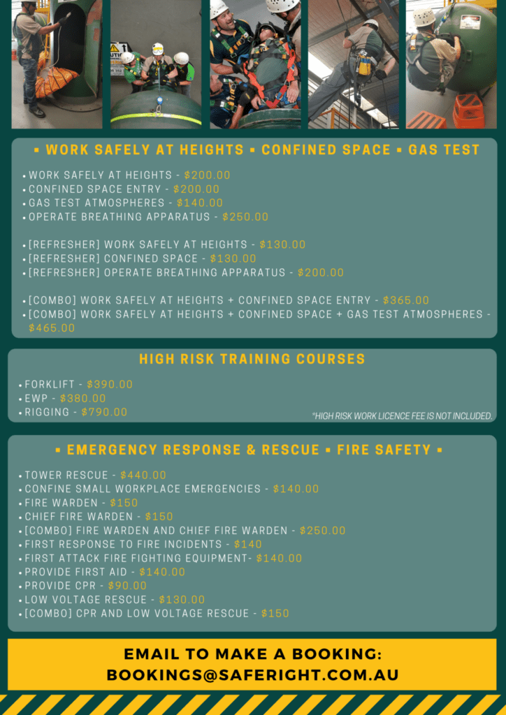 Training Promo: Aug - Sept 2020 | Saferight Training Perth